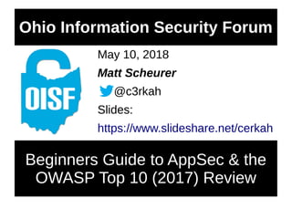 OISF - AppSec Presentation | ODP