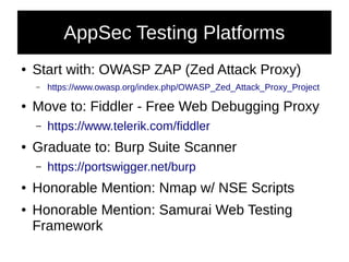OISF - AppSec Presentation | ODP
