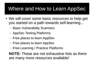 OISF - AppSec Presentation | ODP