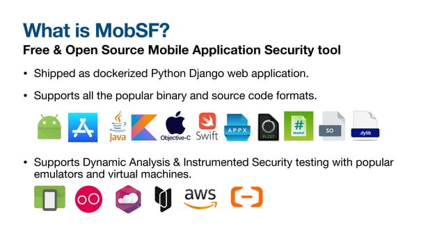 AppSec PNW: Android and iOS Application Security with MobSF | PDF