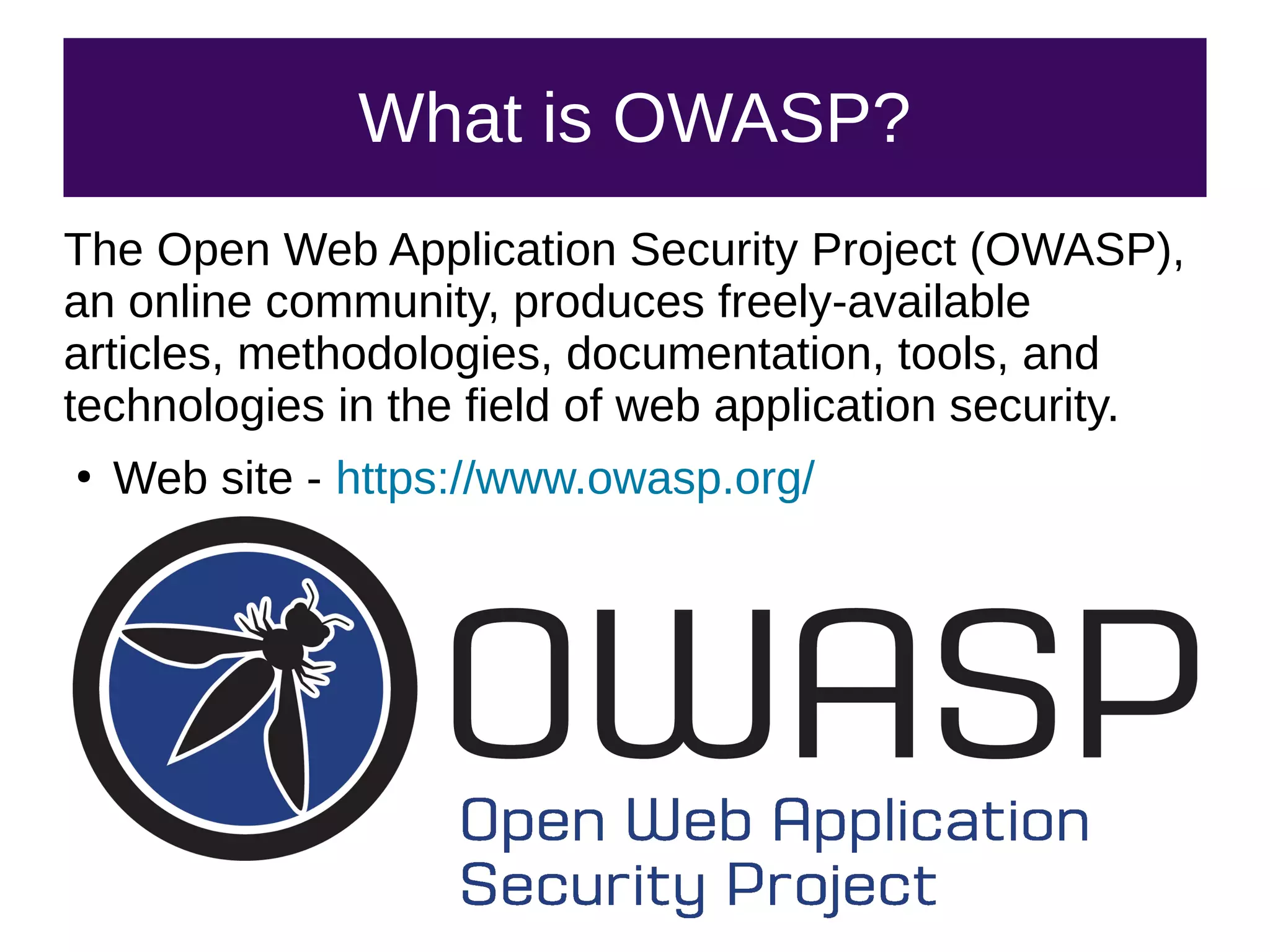 Appsec And Owasp Top 10 Primer Ppt