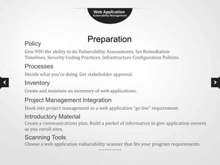 Web Application Vulnerability Management | PPTX