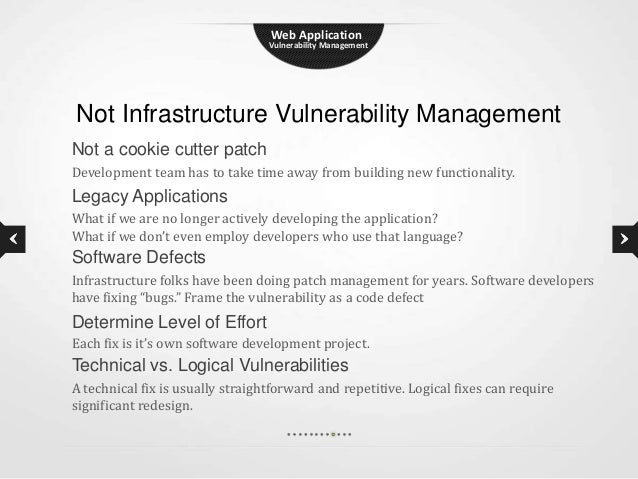 Web Application Vulnerability Management