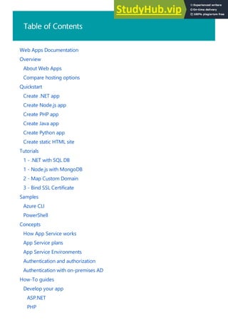 App Service Web | PDF