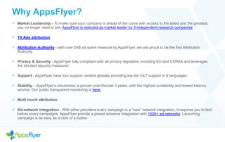 AppsFlyer Mobile App Tracking | Campaign & Engagement Analytics | PPT