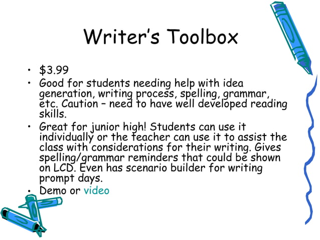 Apps for Reluctant Writer's | PPT | Desktop Publishing | Computer ...