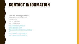 AppsGenii Technologies - Software Development Company | PPTX