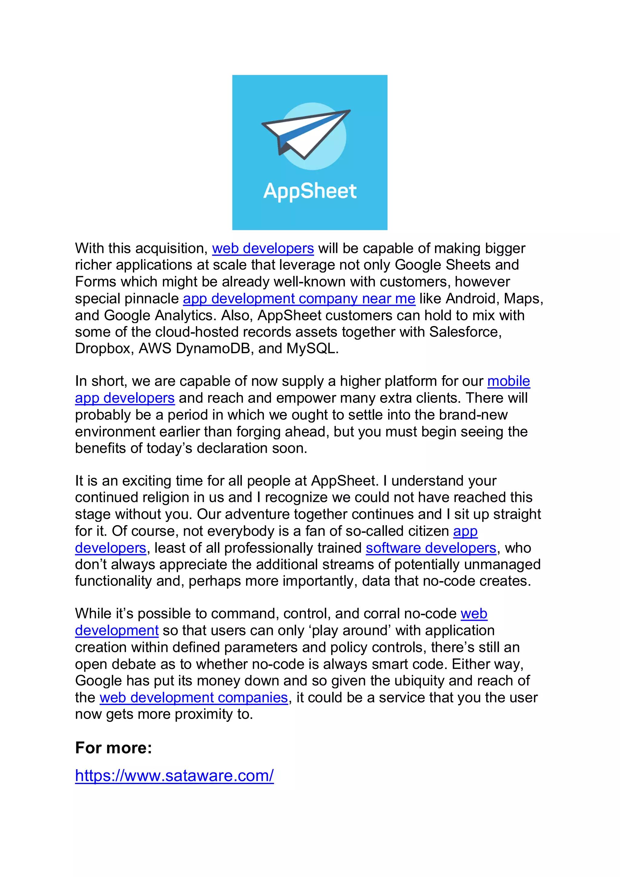 AppSheet Acquired by Google Cloud.pdf