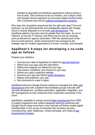 AppSheet Acquired by Google Cloud.pdf