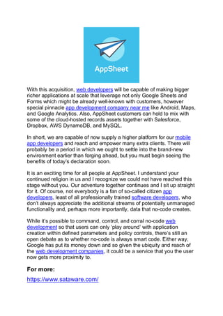 AppSheet Acquired by Google Cloud.pdf