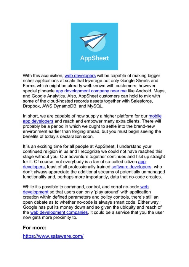 AppSheet Acquired by Google Cloud.pdf