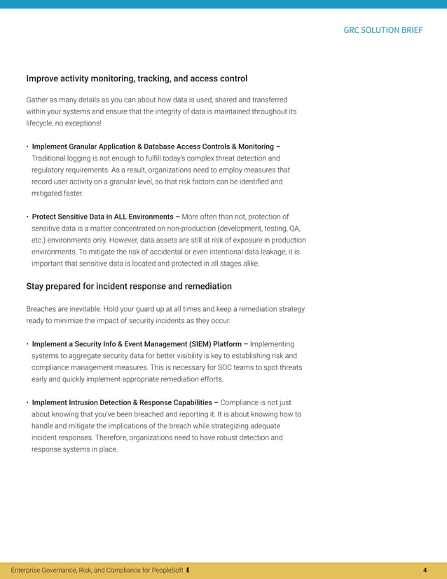 Enterprise GRC for PEoplesoft | PDF