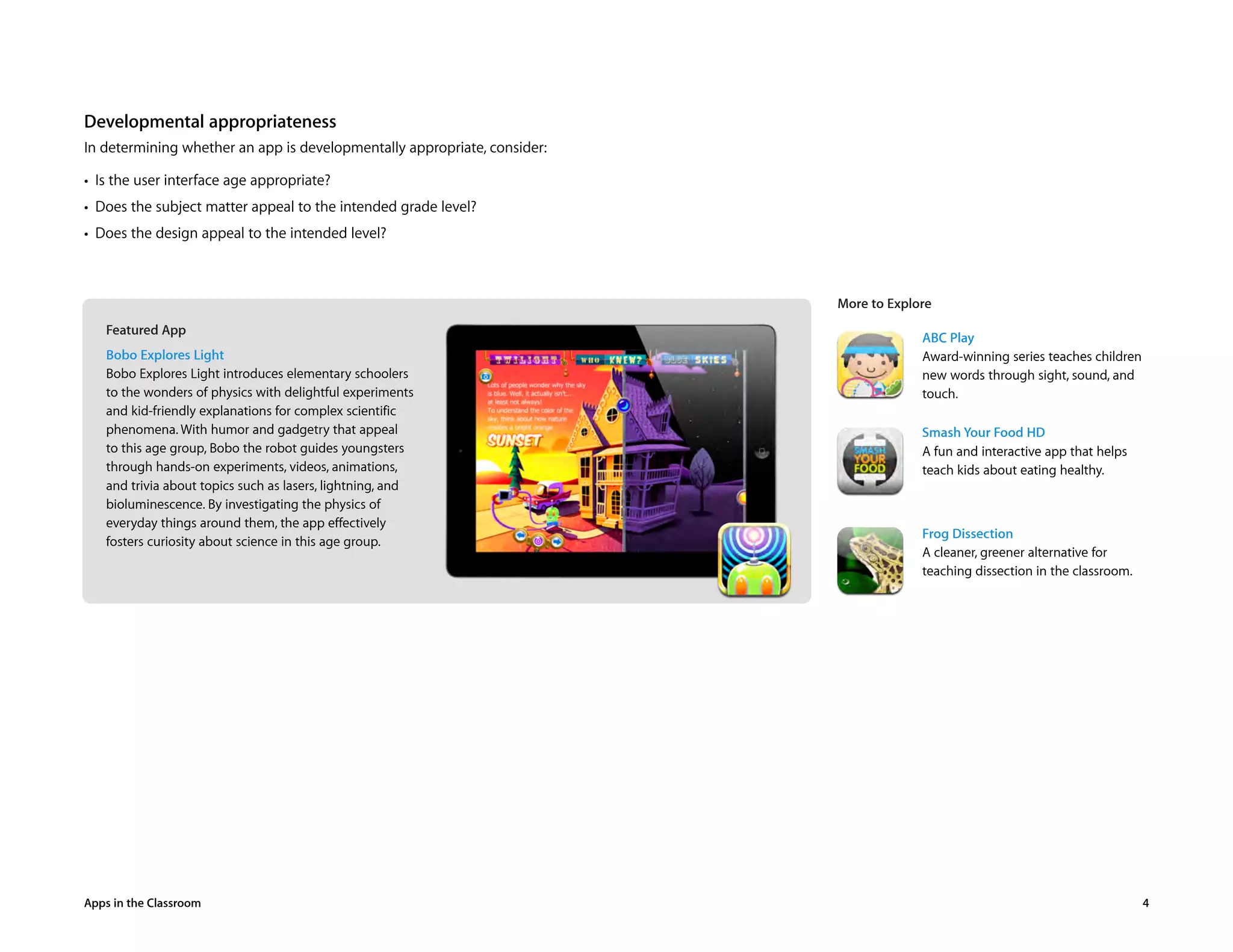 Apps in the classroom apple | PDF