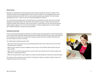 Apps in the classroom apple | PDF