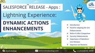 Apps lightning experience dynamic actions enhancements | PPTX