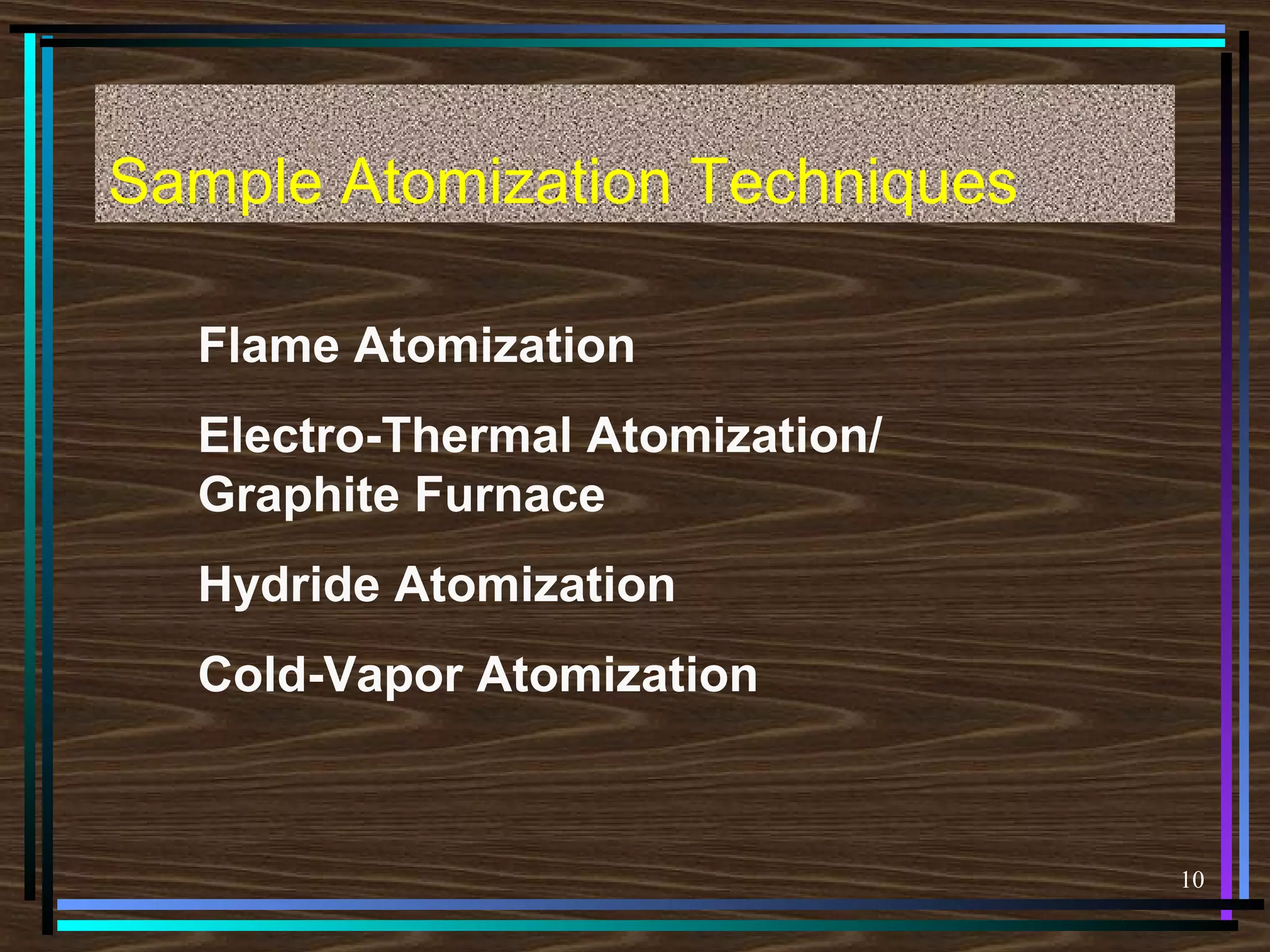 Applications of Atomic Absorption Spectrometry (AAS) | PPT