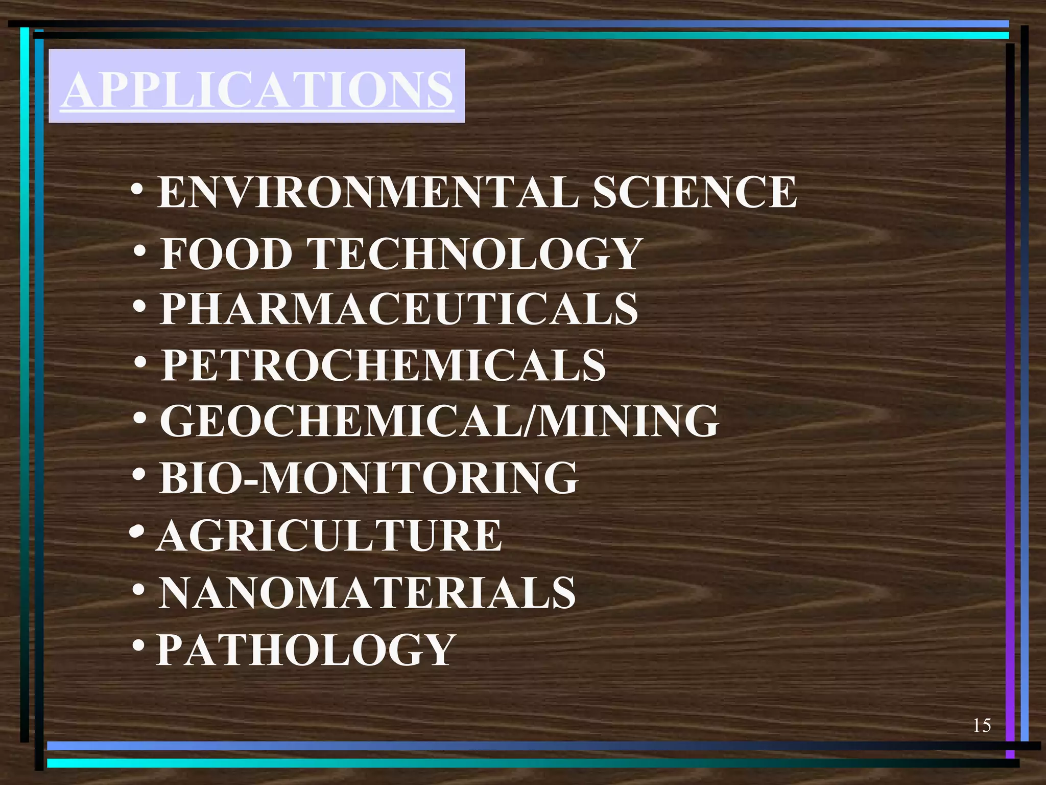 Applications of Atomic Absorption Spectrometry (AAS) | PPT
