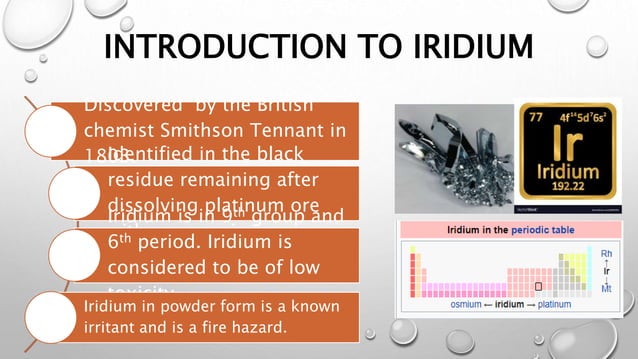 Apps of osmium and iridium | PPTX