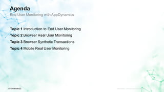 End User Monitoring with AppDynamics - AppSphere16 | PDF
