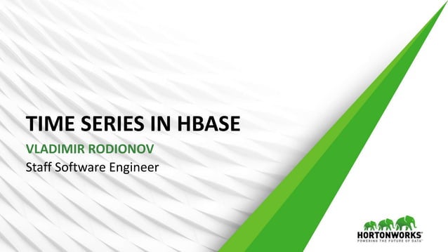 Time-Series Apache HBase | PPTX | Databases | Computer Software and Applications