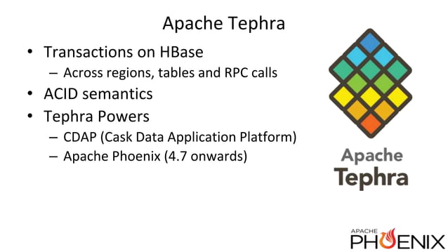 Apache Phoenix: Use Cases and New Features | PPT
