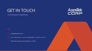 The Digital Lending Loan Origination Application | AppsTek Corp | PPT