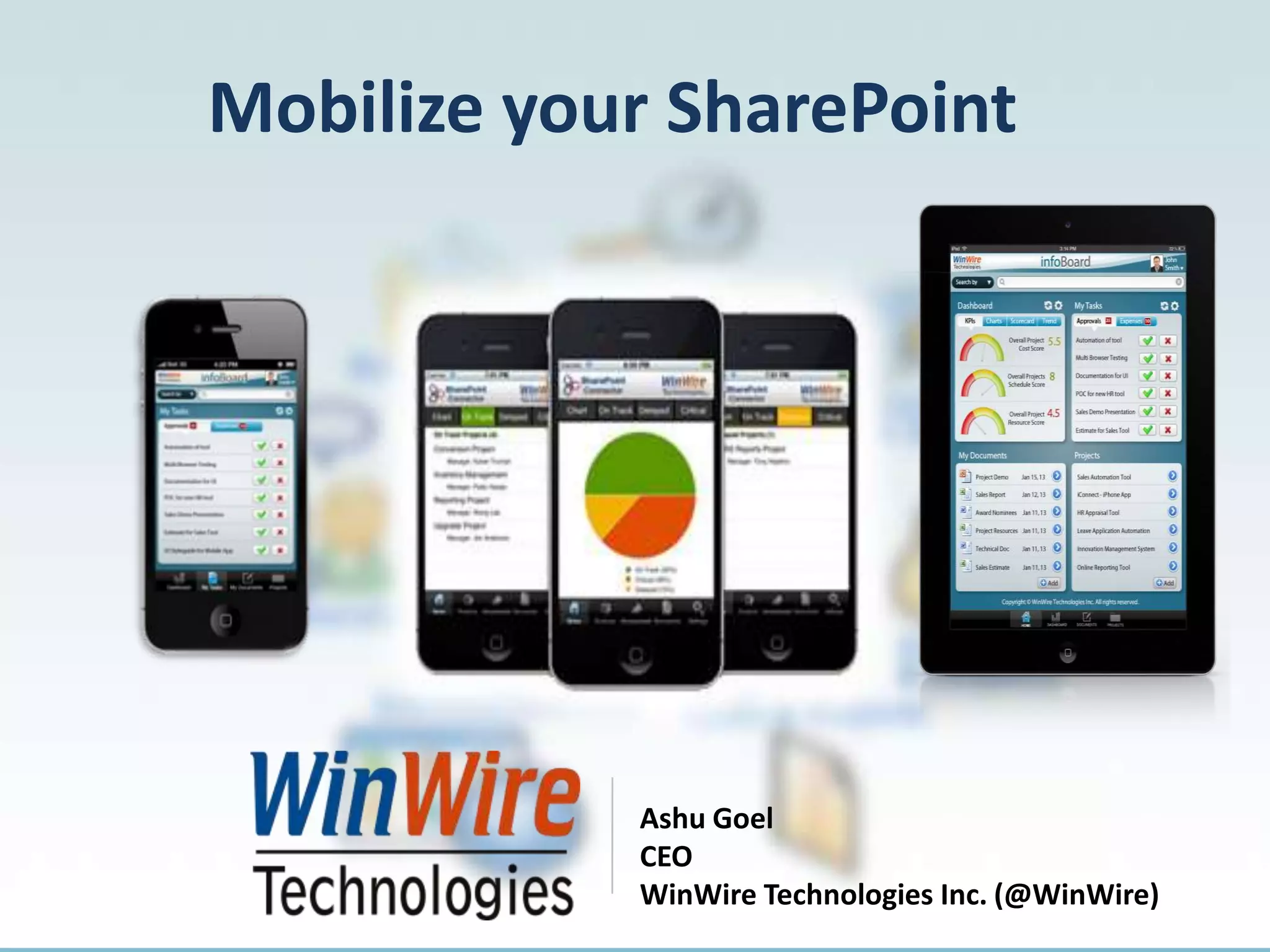 Appsworld - Mobilize your SharePoint with WinWire | PPT