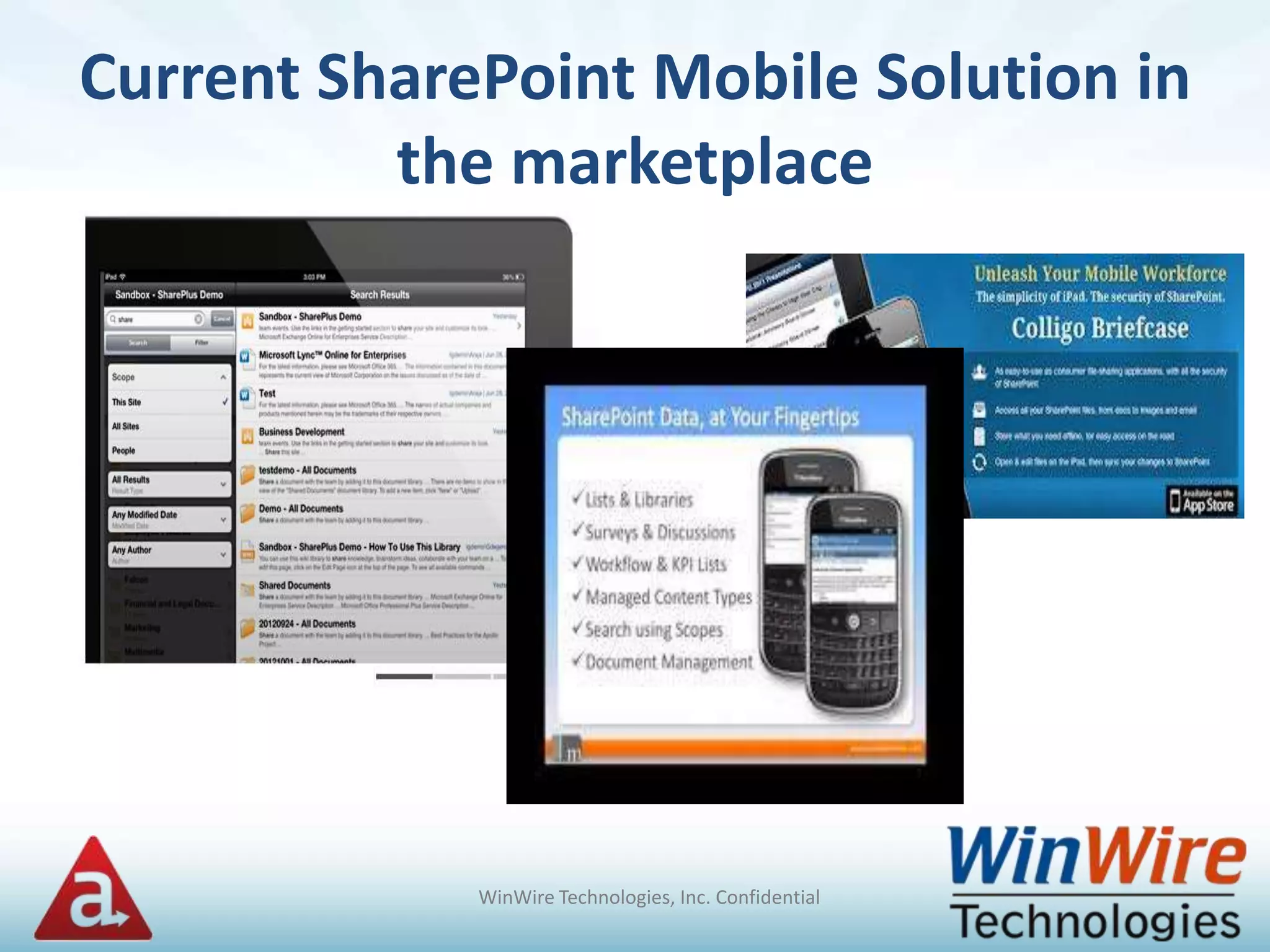 Appsworld - Mobilize your SharePoint with WinWire | PPT