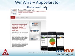Appsworld - Mobilize your SharePoint with WinWire | PPT