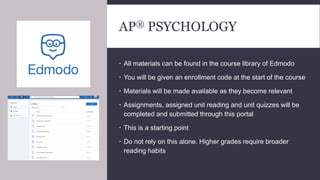 AP Psychology Introduction 2017/18 | PPTX