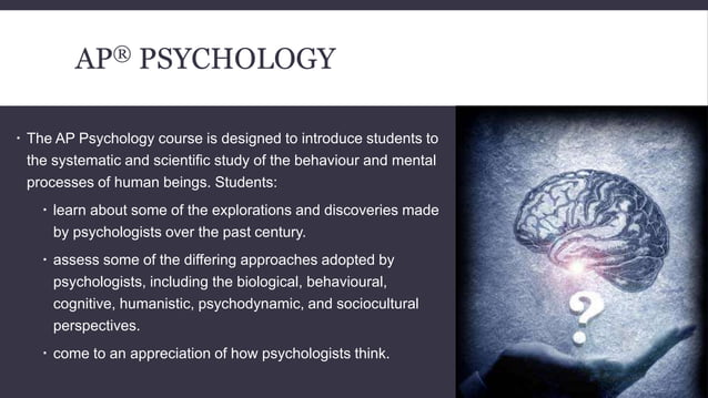 AP Psychology Introduction 2017/18 | PPT