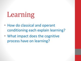 Ap psychology learning power point | PPTX