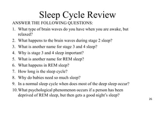 Sleep AP Psych | PPTX