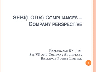 A_PPT-Compliances under LODR REGULATIONS | PDF