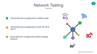 Mobile App testing guidelines at genora | PPT