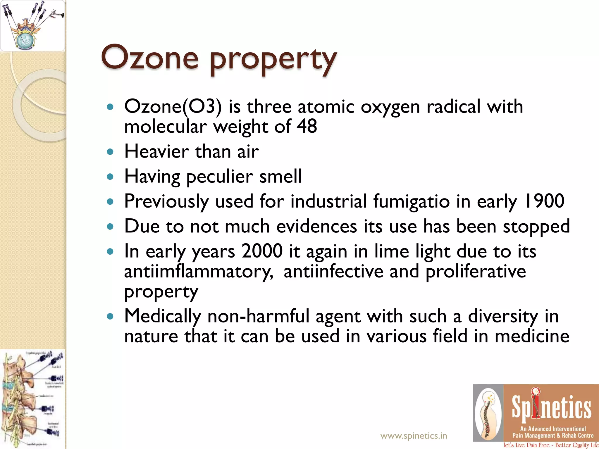 Ozone Nucleolysis vs Idet for Lumbar Disk | PPTX