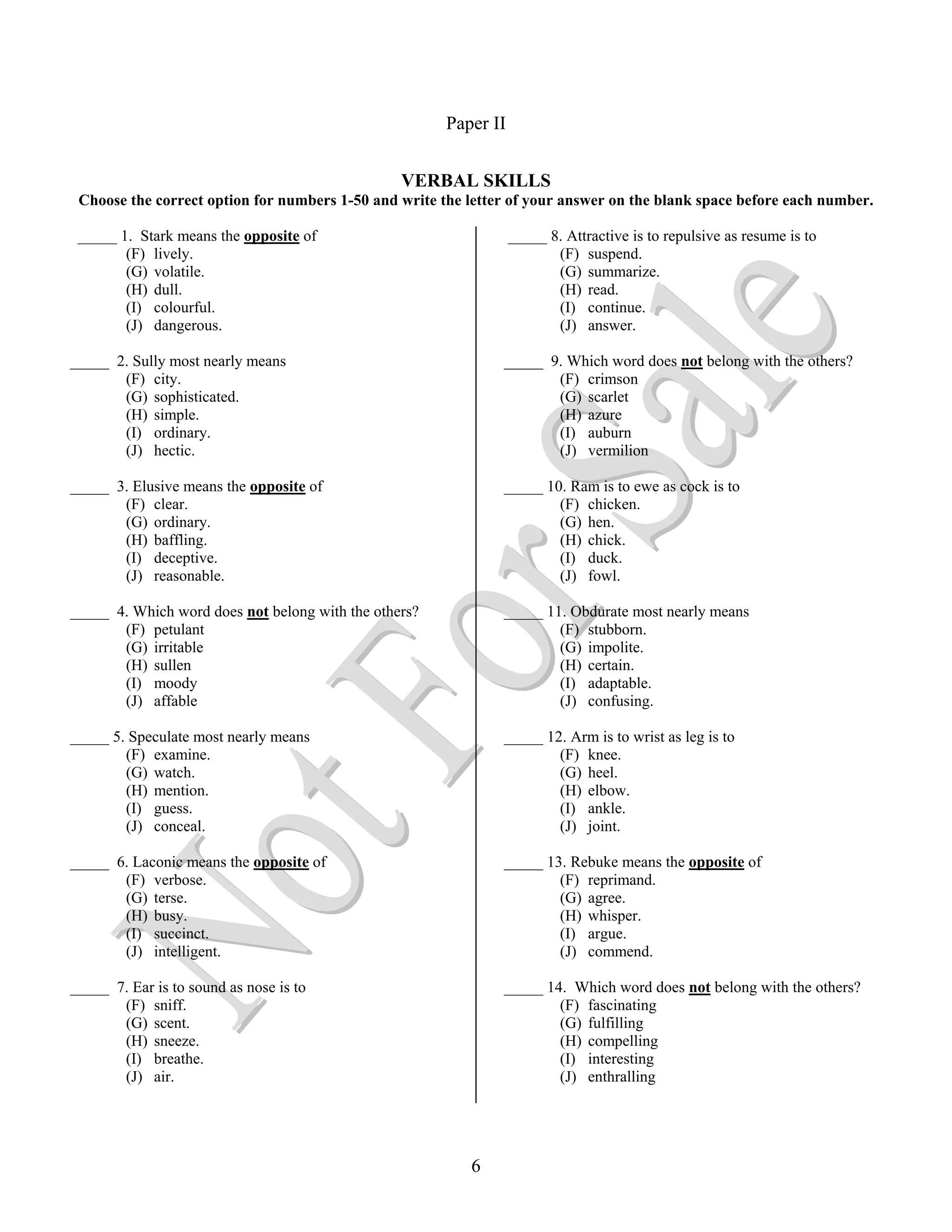Apptitude2 no restrictionLOYOLA JESUIT, ABUJA PAST QUESTIONS PAPERS ...