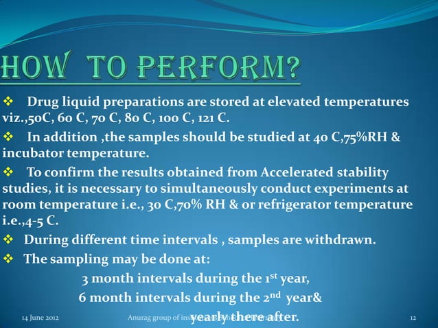 A ppt on accelerated stability studies | PPTX | Pharmaceutical Drugs ...