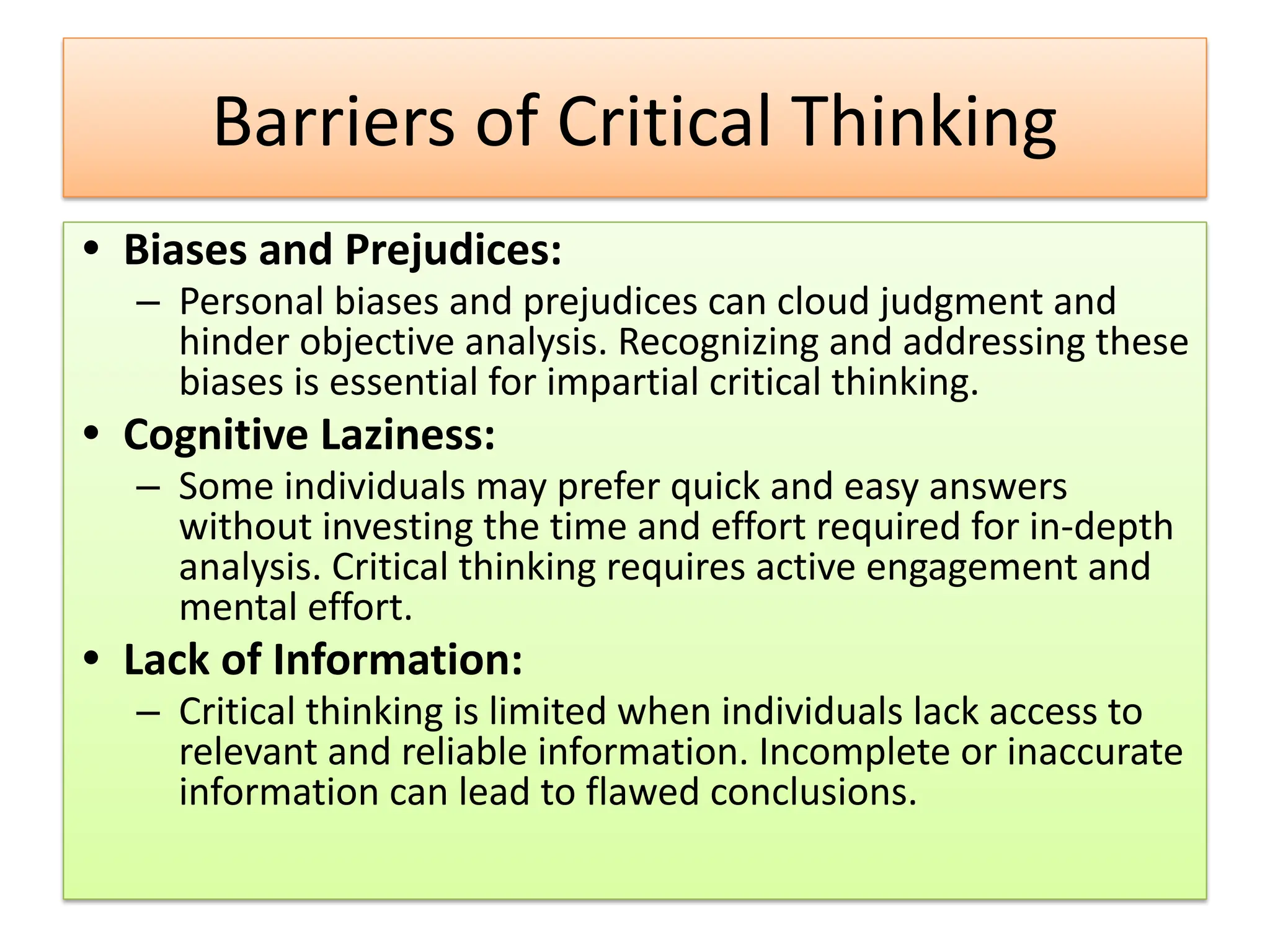 A PPT on Critical Thinking slides Unit 0 | PDF