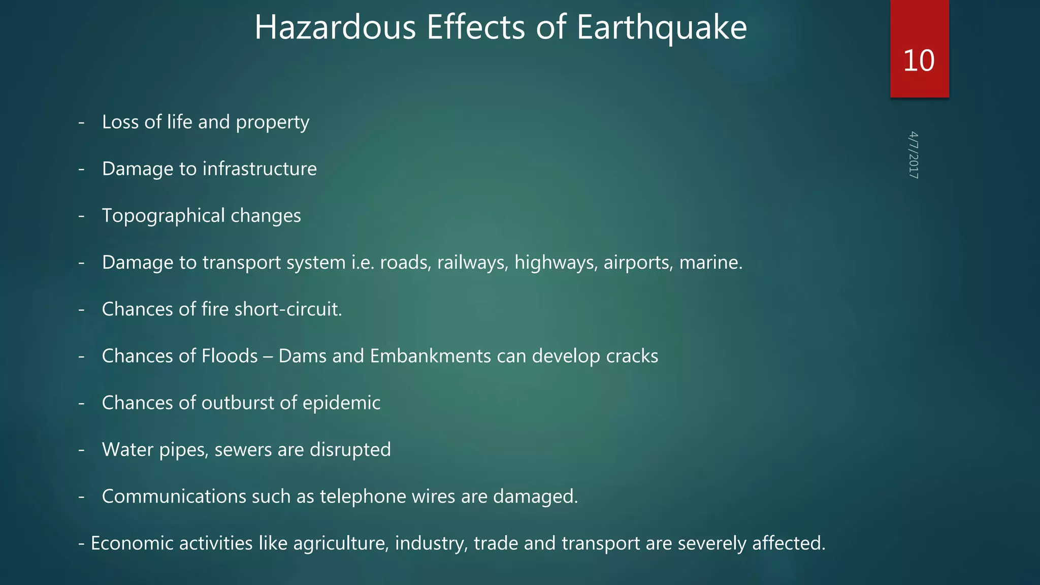 A ppt on earthquake & management umang | PPT