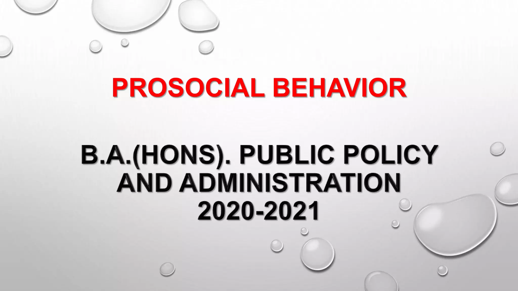 Prosocial Behavior | PPT