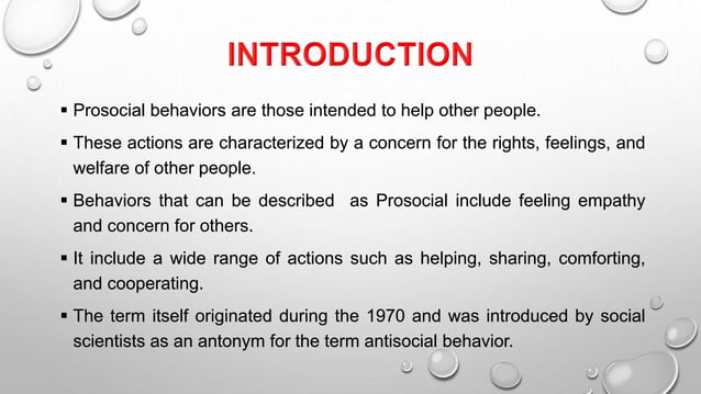 Prosocial Behavior | PPT