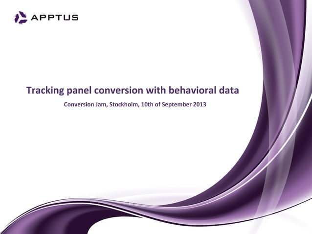 Apptus Conversion Case - Conversion Jam 3 | PPT