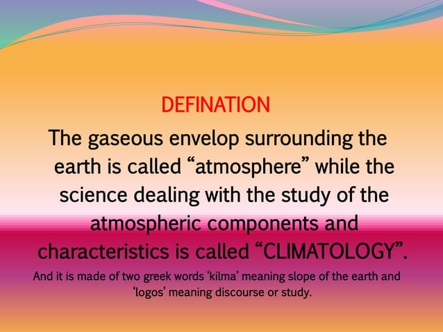 climatology | PPT