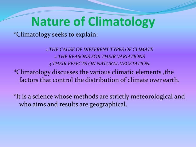 climatology | PPT
