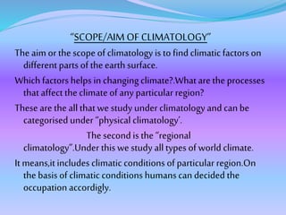 climatology | PPT
