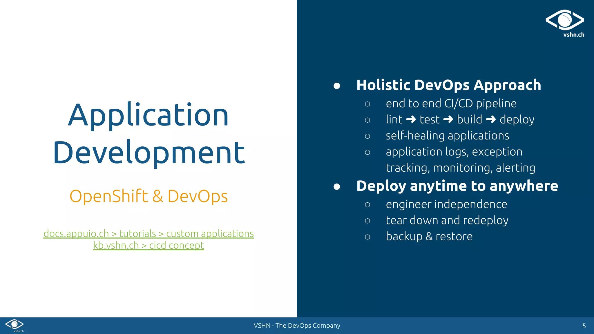 APPUiO Quick Start (OpenShift > DevOps > App Dev) | PPT