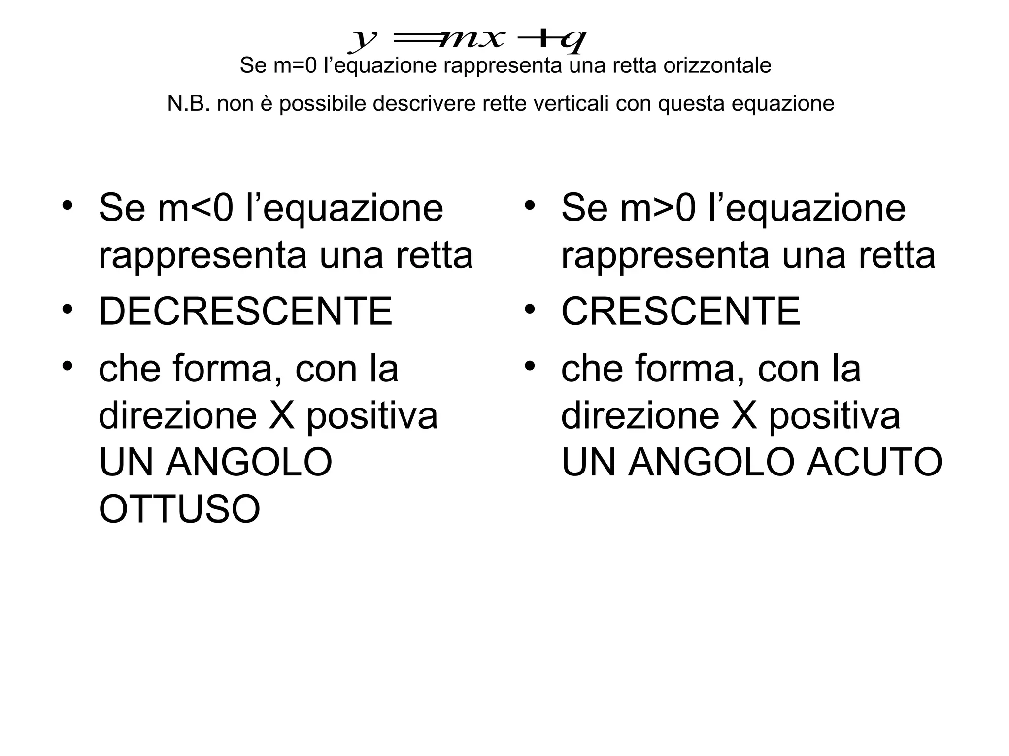 Appunti di geometria analitica della retta | PPT