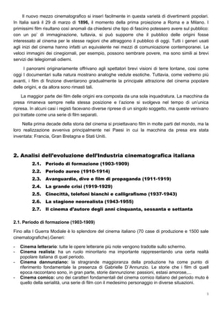 Appunti Sul Cinema Italiano | PDF