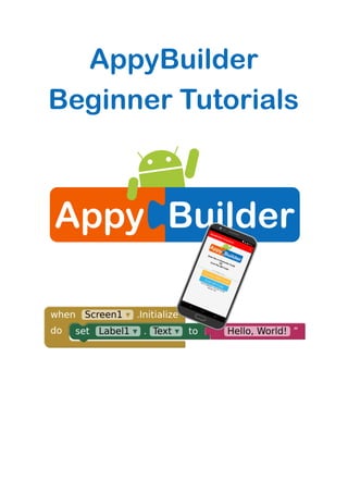 Appy builder beginner tutorial | PDF